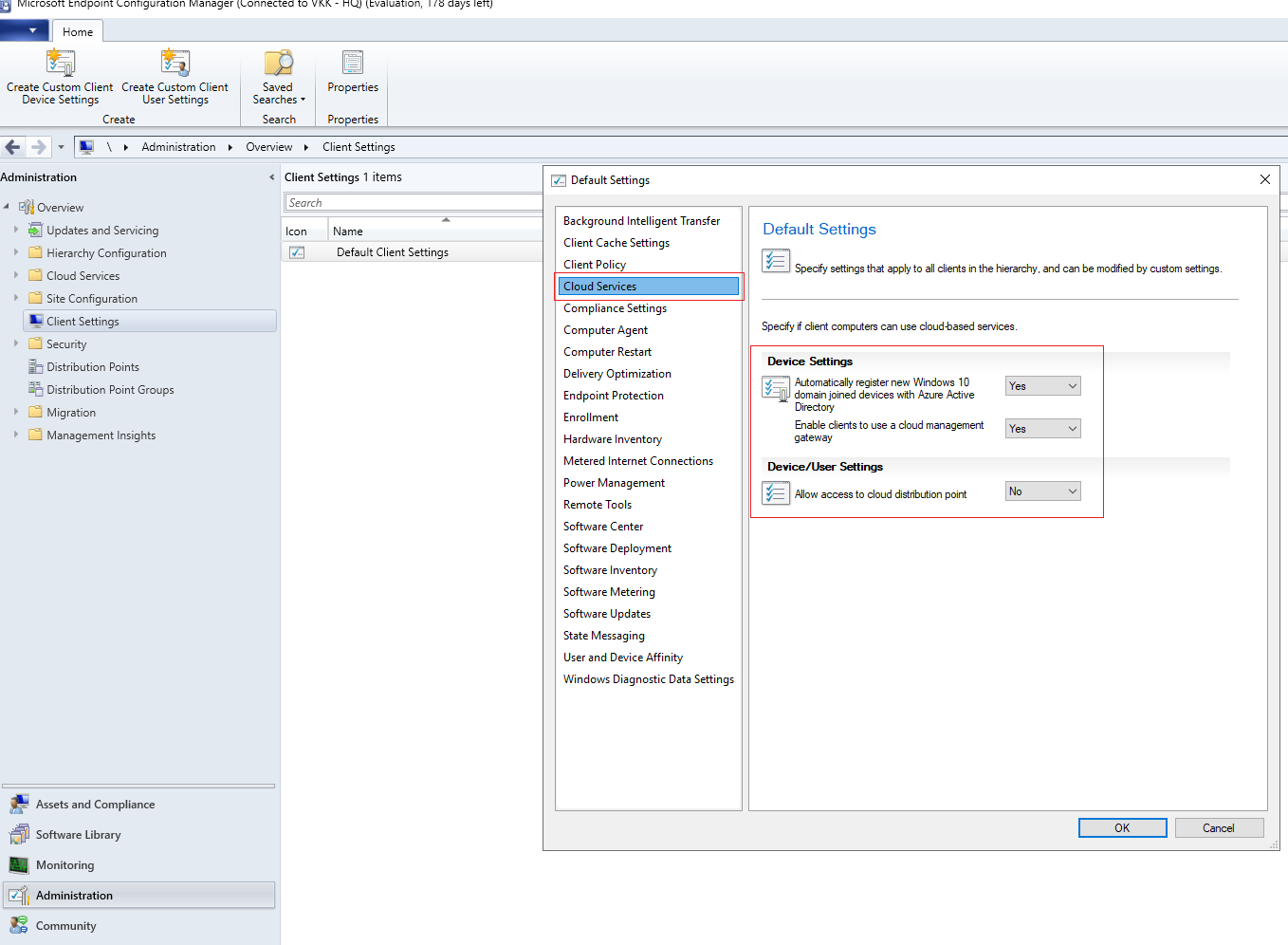 SCCM/MECM 2019’da istemci Ayarları (Client Settings) – Veli Kadir KOZAN
